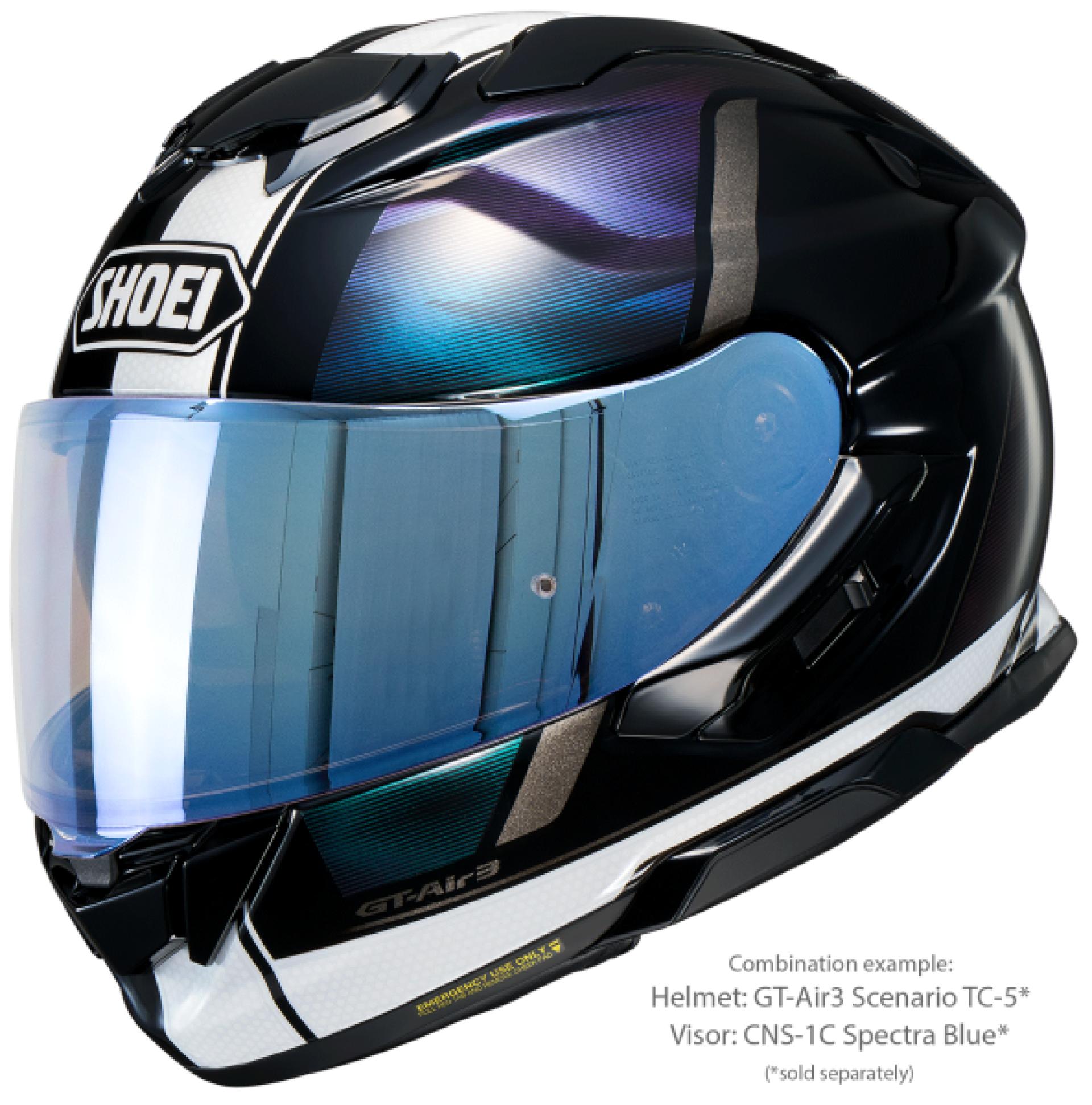 Visor CNS-1C Spectra Blue SHOEI 490 GEL