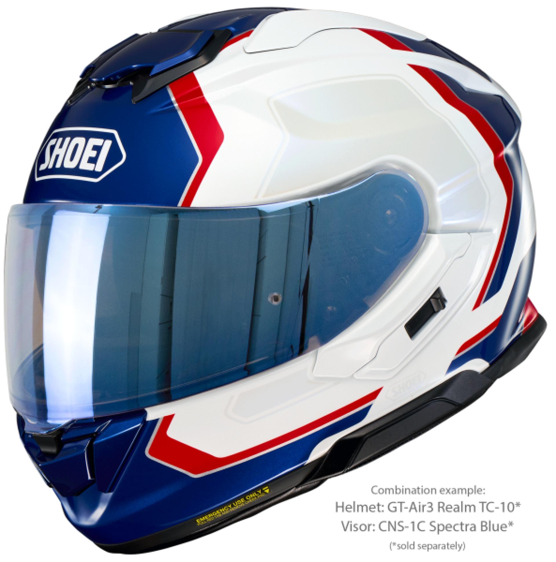 Visor CNS-1C Spectra Blue SHOEI 490 GEL